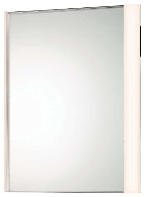 Vanity LED Wide Vertical Mirror Kit With Optical Acrylic Shade ...