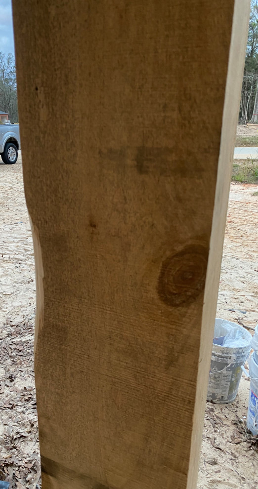 Rough sawn posts or damaged?