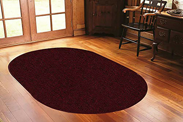 Color World Collection Indoor Outdoor Area Rugs, 6' x 8' Oval ...