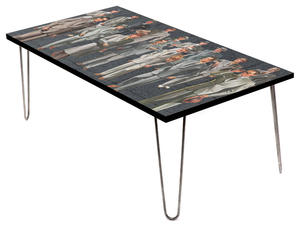 Men on the Town 24" Coffee Table - Contemporary - Coffee Tables - by ...