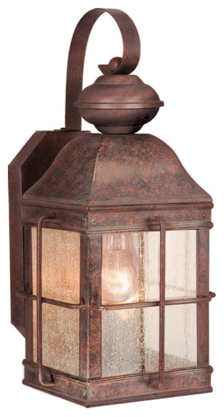 Revere 7-in Outdoor Wall Light Royal Bronze - Traditional - Outdoor ...
