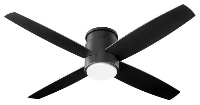 52" Ceiling Fan Noir Finish Noir Blade Finish, Ceiling Fans ...