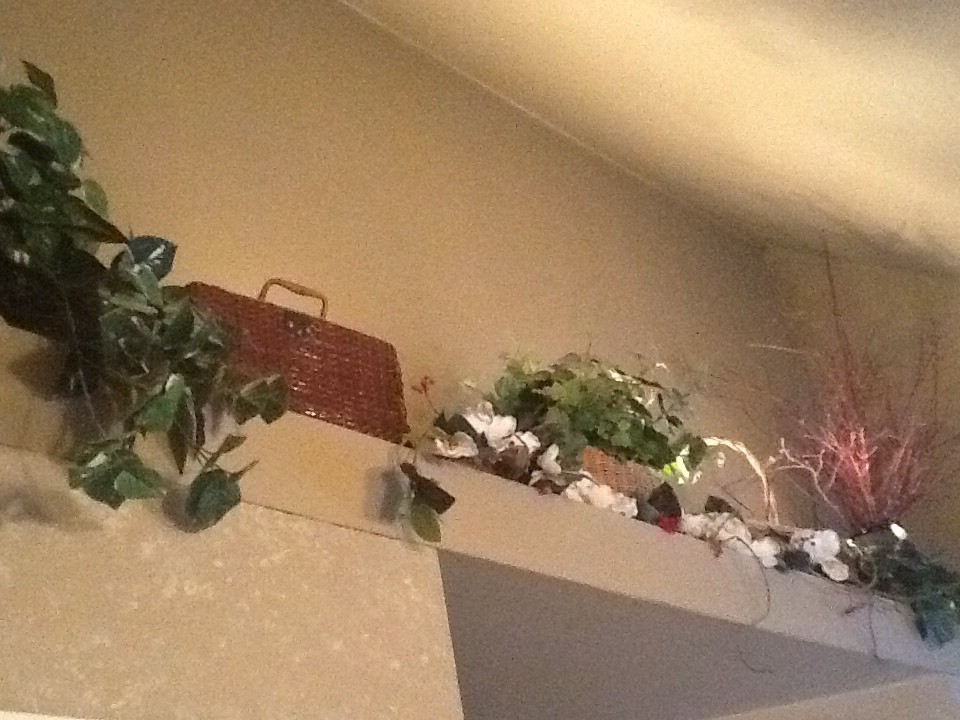 Bathroom wall ledge