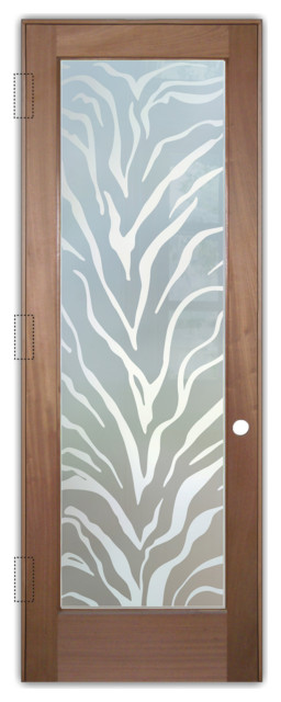 Interior Prehung Door or Interior Slab Door - Tiger Stripes - Primed ...