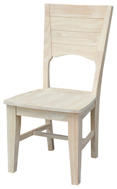 Canyon Collection Set of Two Solid Back Full Chairs - Transitional ...