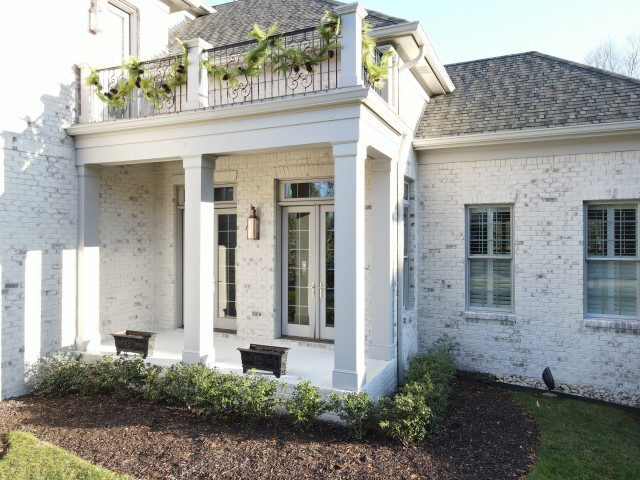 Limewash Brick Exterior - Traditional - House Exterior - Louisville ...