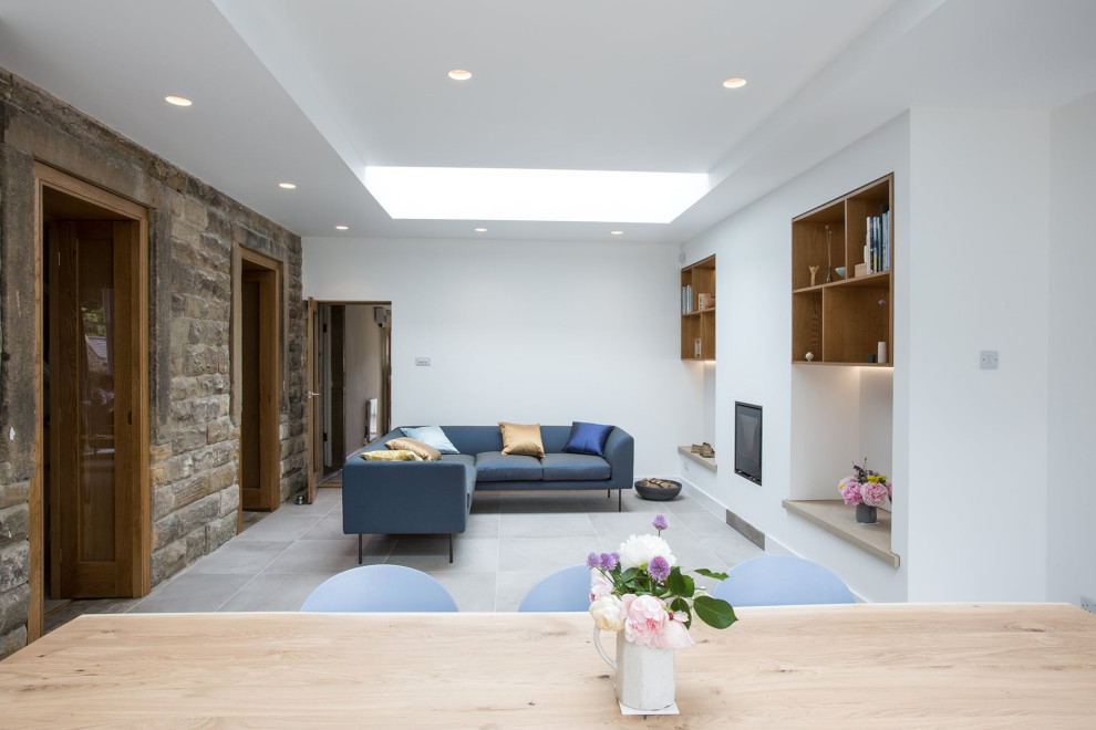 Rear Extension with Pyramid Skylight - Contemporary - Living Room ...