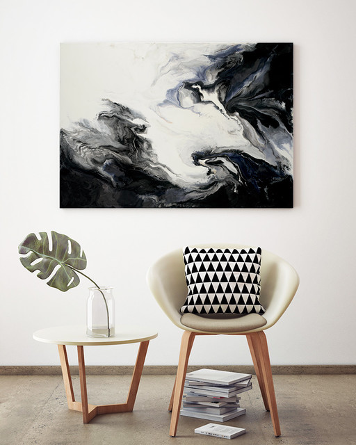 "Deep Within" Museum Mounted Canvas Print, 28"x22" - Contemporary ...