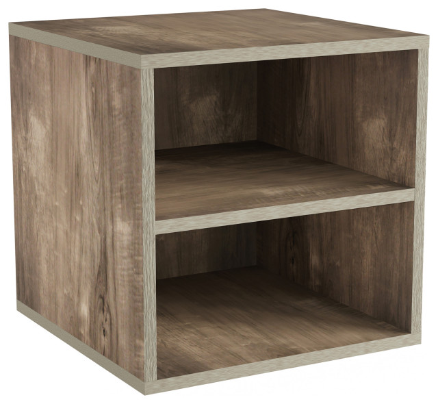 Stackable Cube End Table Contemporary Minimalist Modular Accent With ...