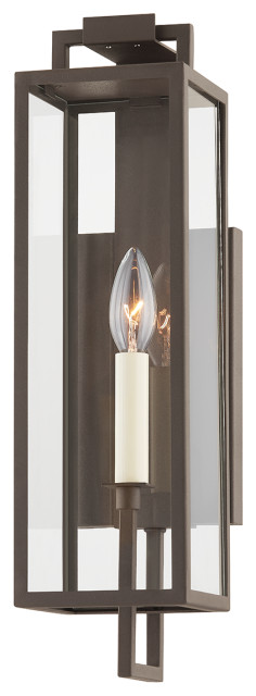 Exterior Wall Sconce, Textured Bronze - Transitional - Wall Sconces ...
