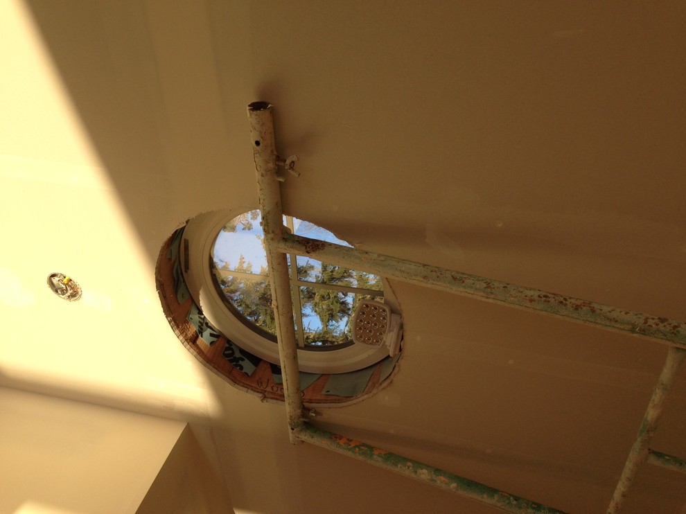 how to finish round interior window?