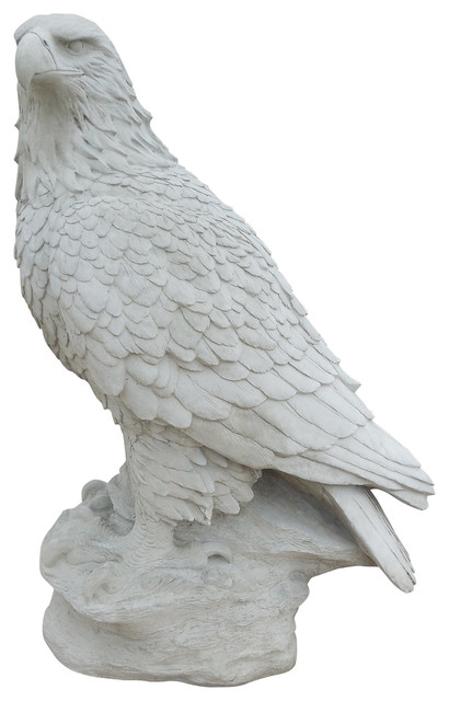Magnificent Eagle Concrete Statue in Hand Smooth Finish, Unpainted ...