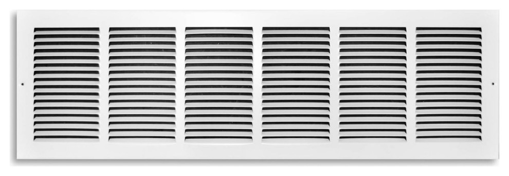 White Wall Return Air Grilles, 30"x8" - Transitional - Registers ...