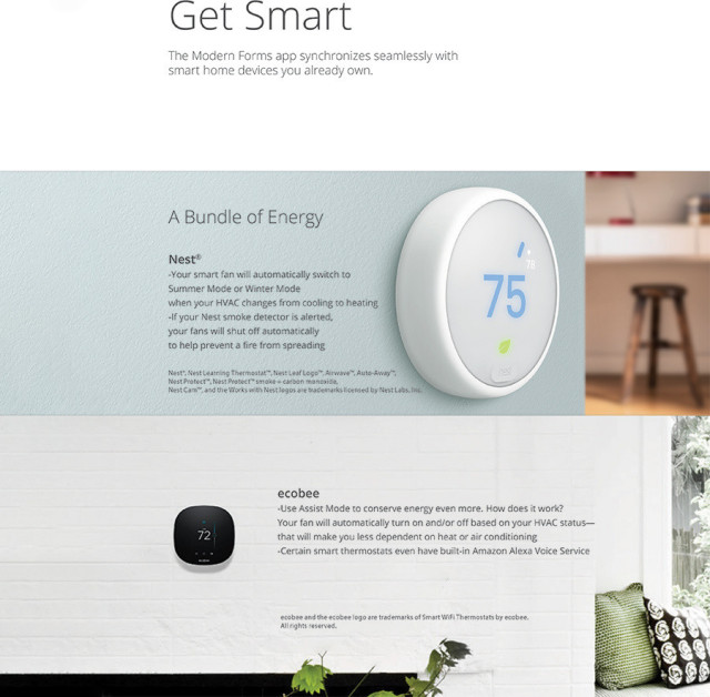 Modern Forms Vox Flush Mount Ceiling Fan, Bronze, 38" - Transitional ...