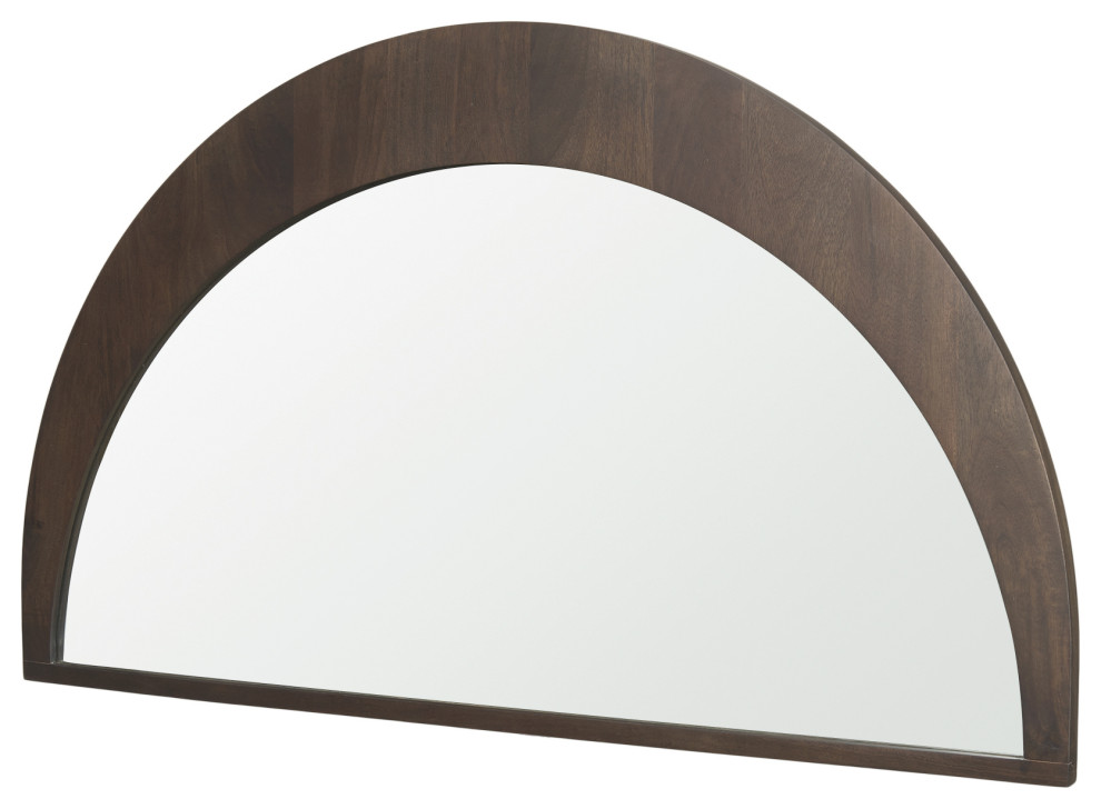 Celeste Dark Brown Wood Large Mirror - Transitional - Wall Mirrors - by ...