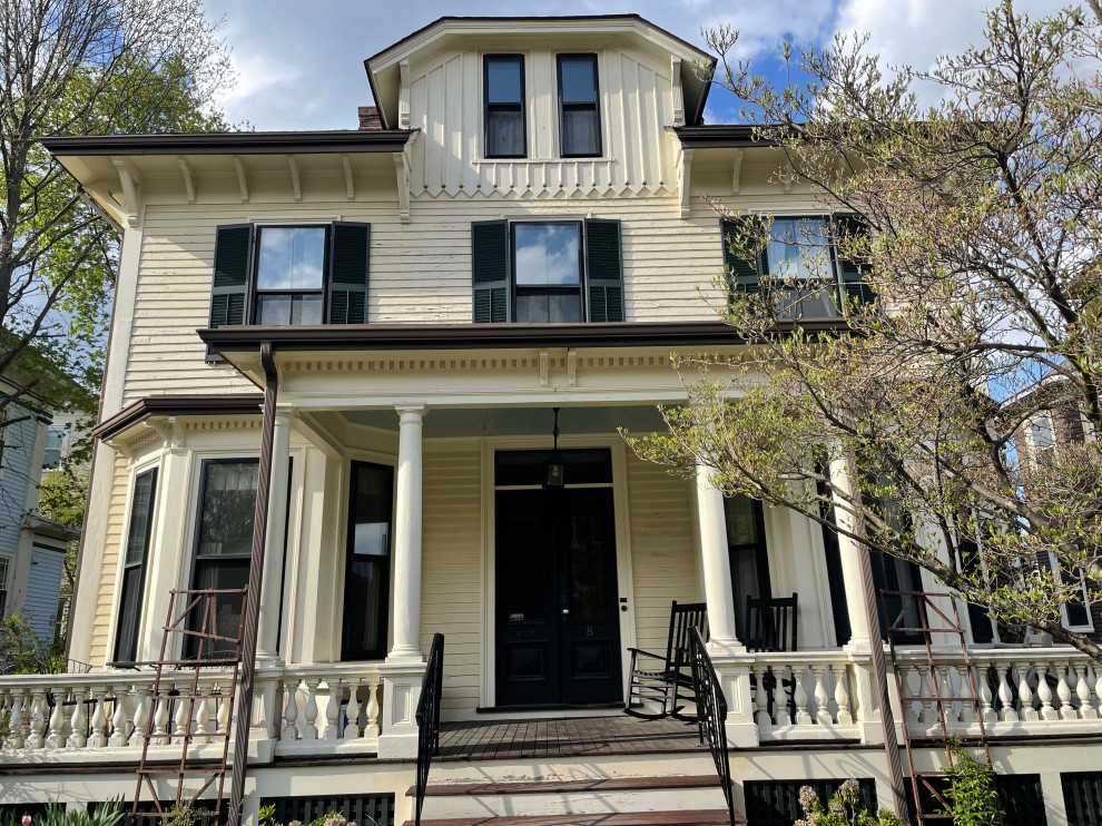 Exterior paint scheme for 1902 Colonial Revival - colors? With pics!