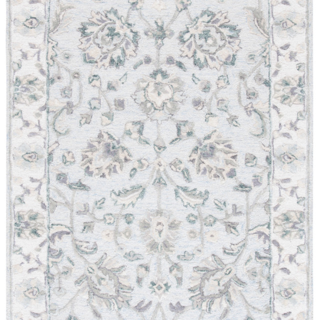 Safavieh Glamour Glm628m Handmade Light Blue / Ivory Rug, 4' x 6 ...