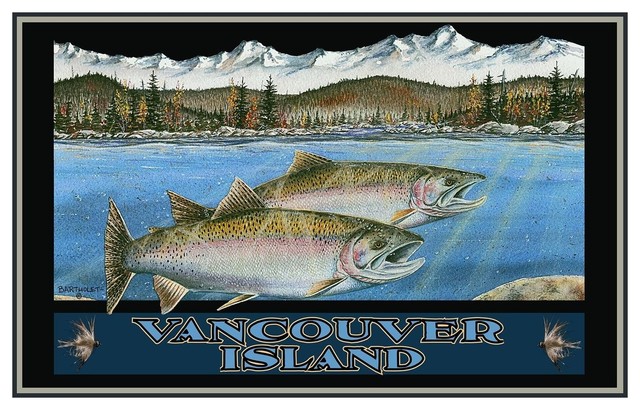 by Artist Dave Bartholet Vancouver Island Canada Salmon Art Print, 24 ...