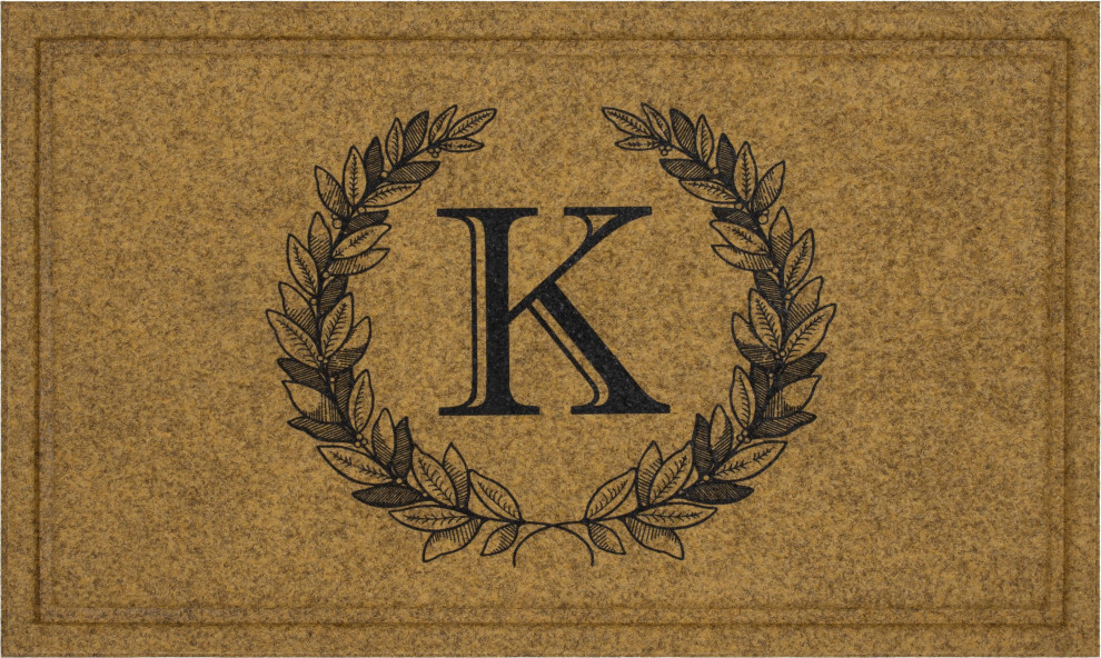 Mohawk Home Laurel Monogram Door Mat, 1' 6" x 2' 6" - Contemporary ...