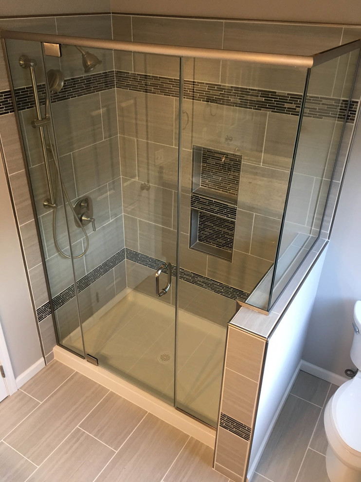 Master Bathroom Renovation - Mustee Shower Base - Traditional ...