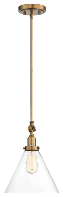 Drake 1-Light Pendant, Polished Nickel - Industrial - Pendant Lighting ...