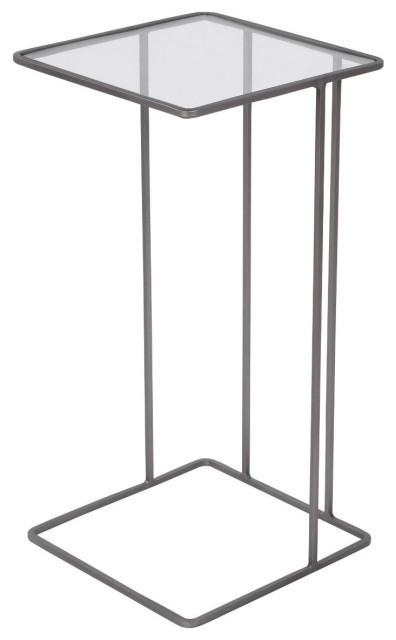 Uttermost Cadmus Pewter Accent Table - Contemporary - Side Tables And ...