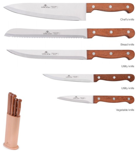 RUSTIK Knives Set - Modern - Knife Sets - by Table World | Houzz