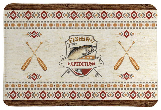 Fishing Expedition Memory Foam Rug - Rustic - Bath Mats - by Laural ...