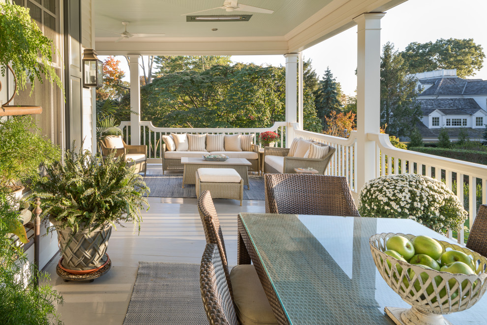 Federal Style Addition / Renovation - Traditional - Porch - New York ...