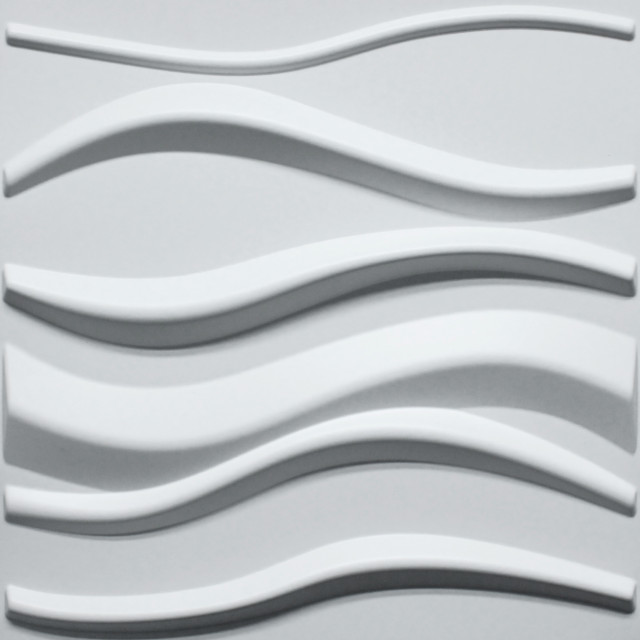 White Waves 3D Wall Panels - Contemporary - Wall Panels - by Dundee ...