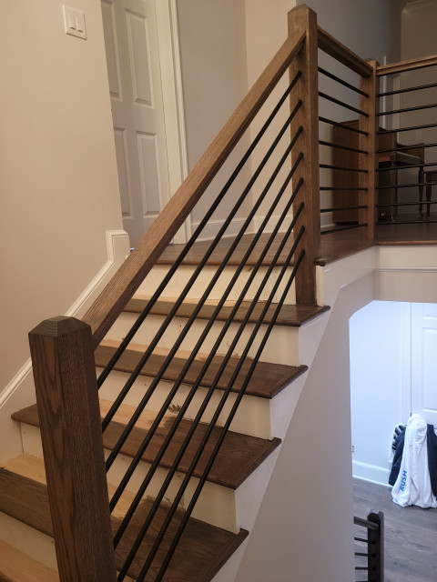 Horizontal Stair Railing - Traditional - Staircase - Atlanta - by TK ...
