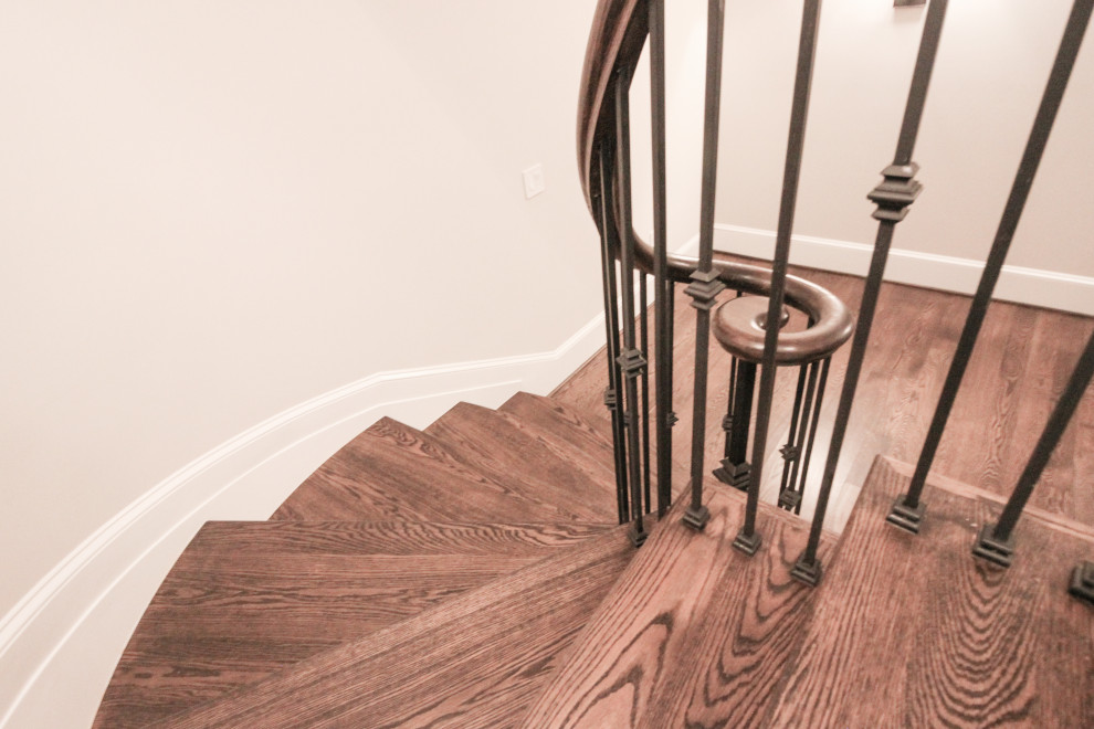 86_ Gorgeous Floating Curved Staircase, McLean VA 22066 - Traditional ...