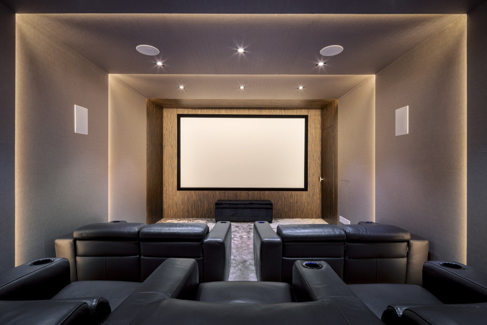 Lighting design for a contemporary basement complex, London - Modern ...