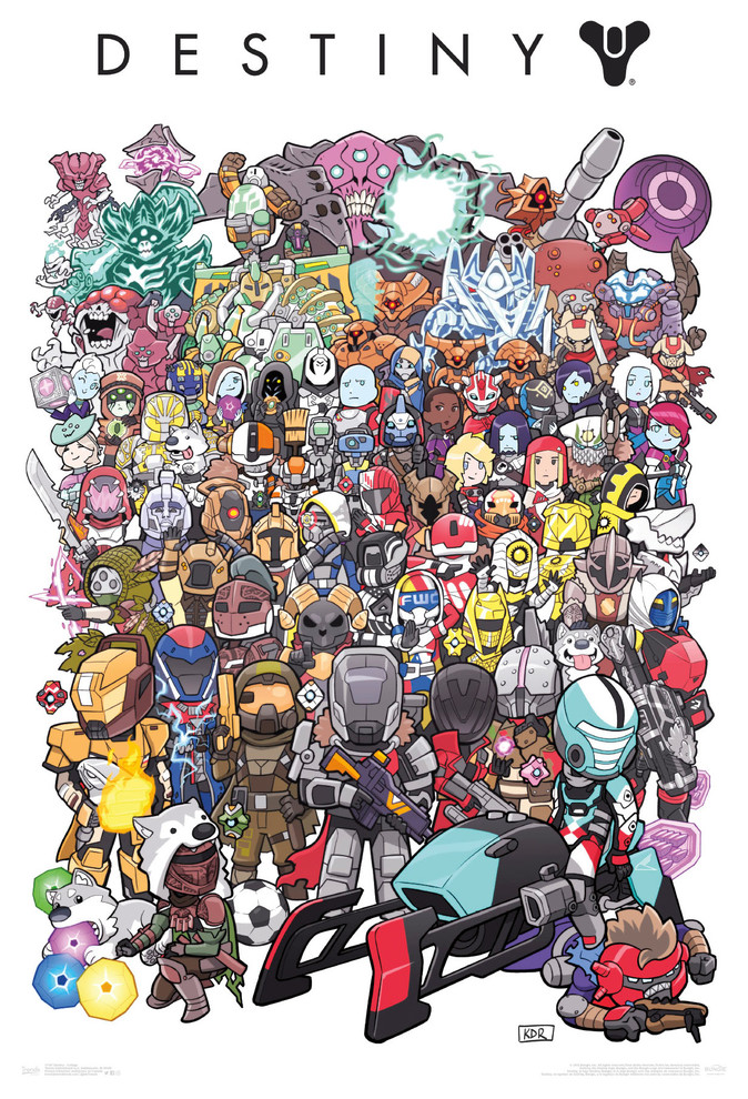 Destiny Collage Poster, 22.375"x34" - Contemporary - Prints And Posters ...