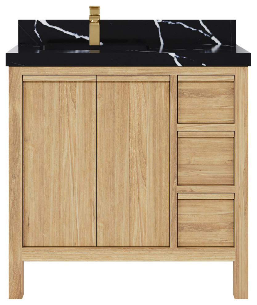 Willow Collections Elizabet Teak Bathroom Vanity Set, 36 ...
