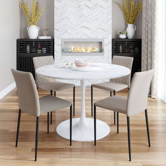 Phoenix Dining Table White - Midcentury - Dining Tables - by First of a Kind USA Inc | Houzz