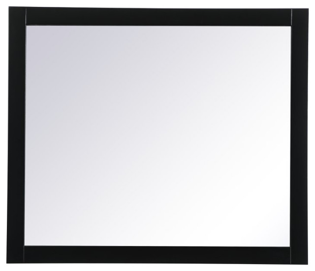 Elegant VM24236BK Aqua Vanity Mirror 42X36", Black - Transitional ...