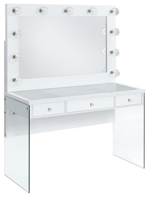 Picket House Furnishings Jayden 2Pc Vanity Set in White - Contemporary ...