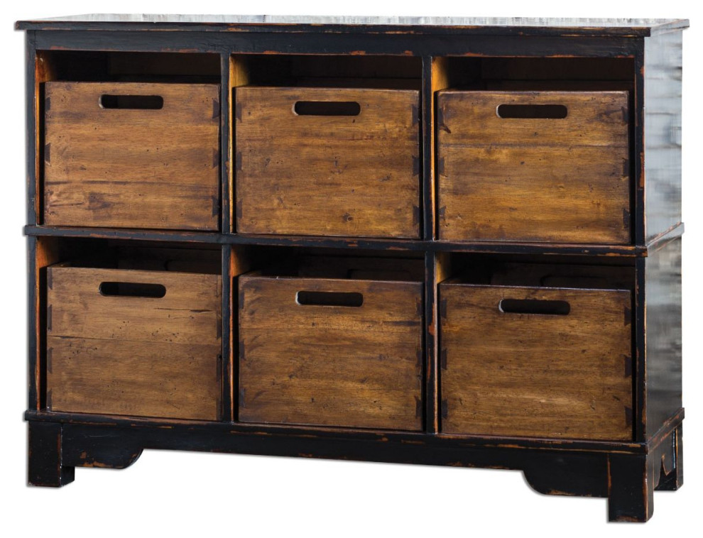 Uttermost Ardusin Hobby Cupboard - Farmhouse - Accent Chests And ...