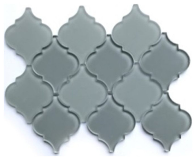 Glass Arabesque/Lantern 11.81"x8.6"x 8mm - Mediterranean - Mosaic Tile ...