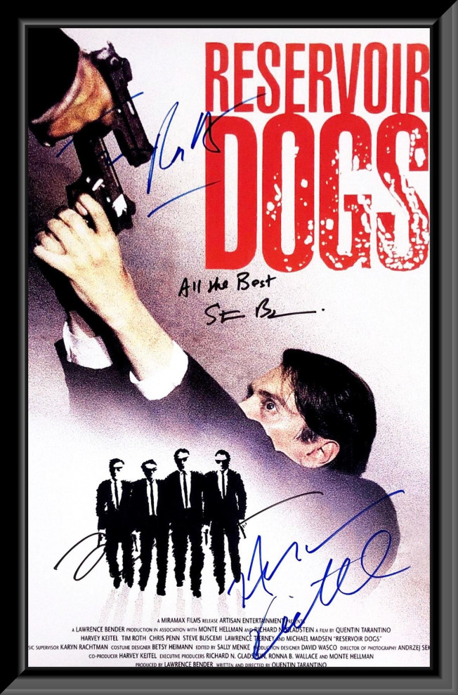 Reservoir Dogs cast signed movie poster, 27x40 inches - Contemporary ...