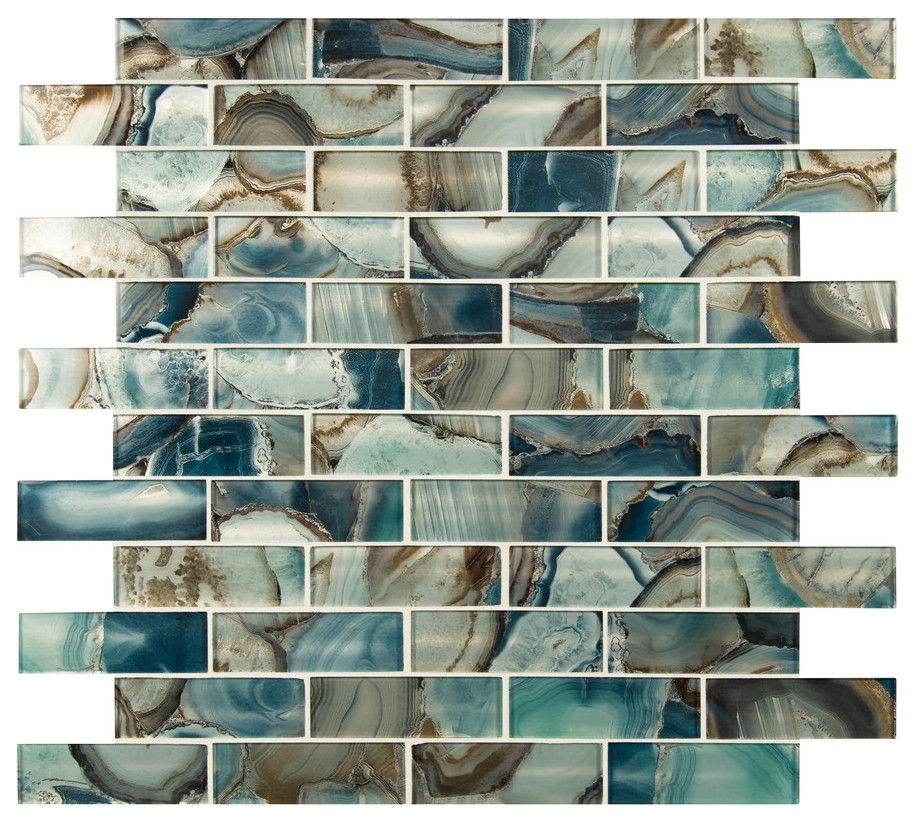 Night Sky 2X6 Glass Subway Tile - Contemporary - Wall And Floor Tile ...