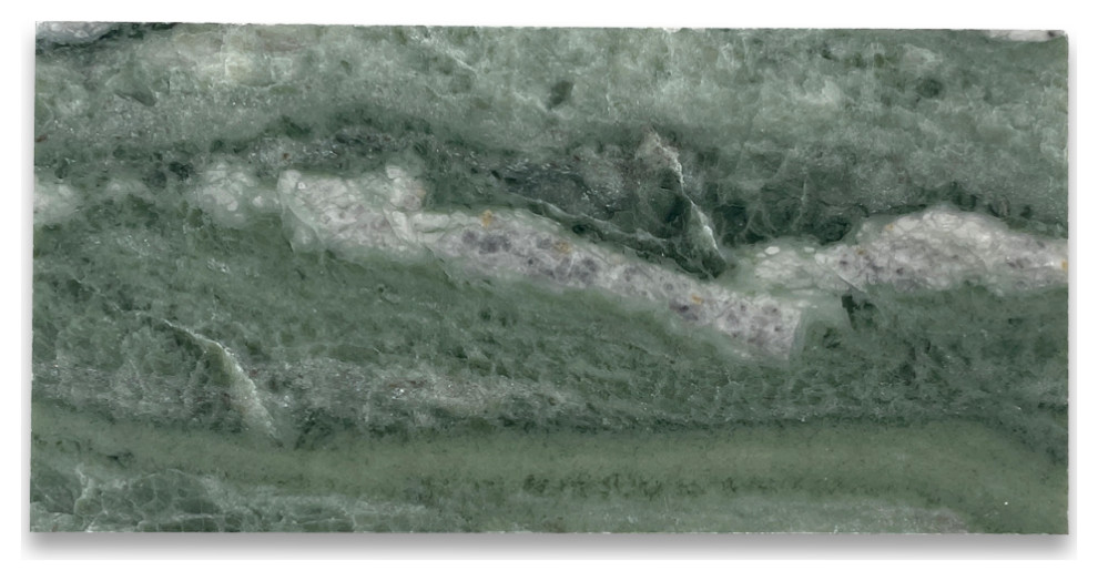 Sagano Vibrant Green Marble 3x6 Subway Tile Polished, 100 sq.ft., 3 inch|6 inch - Contemporary ...