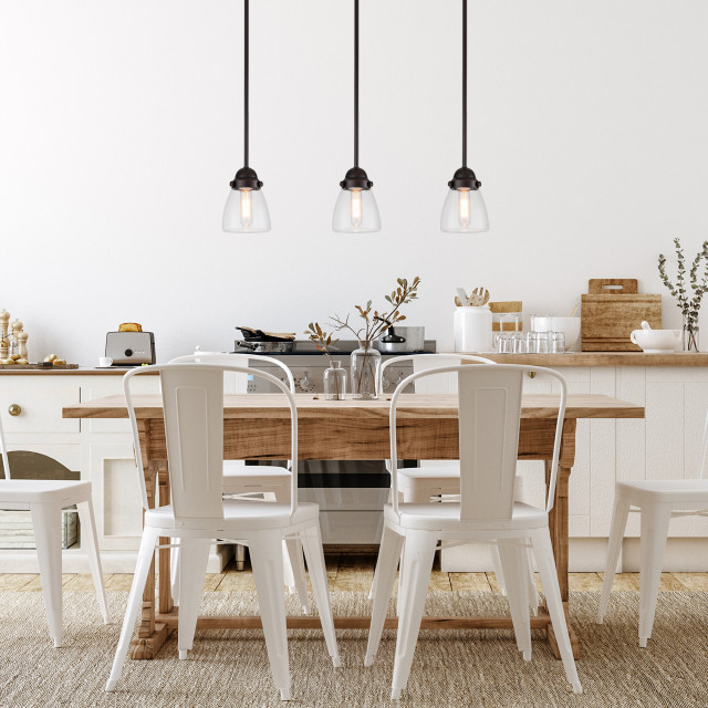 Yellowstone 1-Light Oil Rubbed Bronze Pendant With Seeded Glass Shade ...