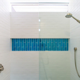 How to frame a full width shower niche