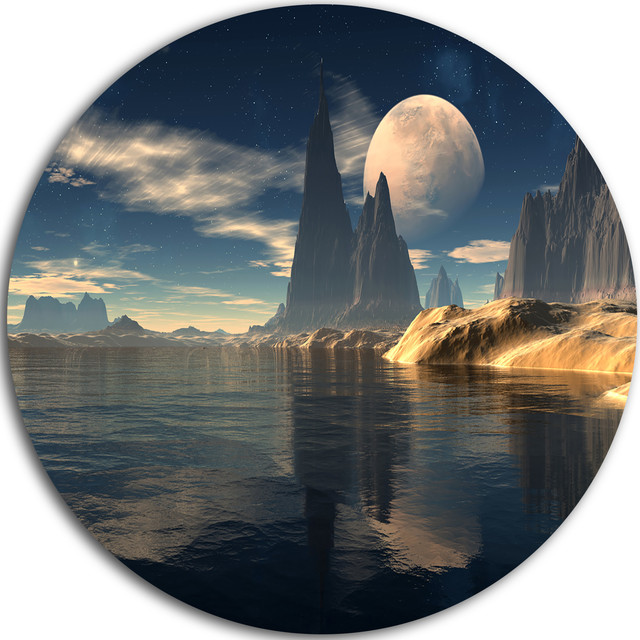 Antara Alien Planet, Photography Disc Metal Wall Art, Disc of 11 inch ...