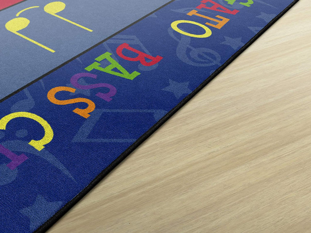Flagship Carpets VA121-58A 10'9" X 13'2" Fun With Music Educational Rug ...