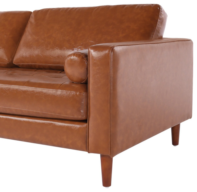 Cosmic Modern Contemporary Leather Armchair - Midcentury - Sofas - by ...