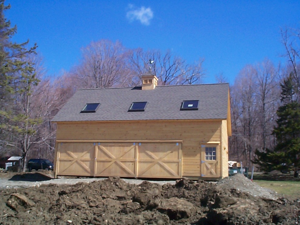 Gable Style Pole Barns - Traditional - New York - by PINE RIDGE POLE ...