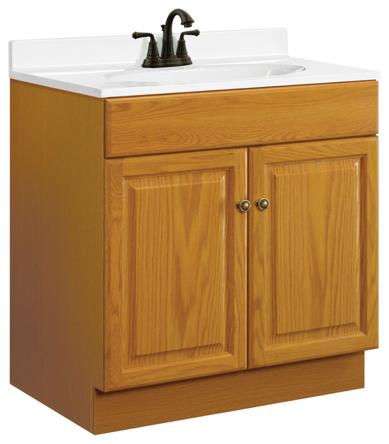 Canvas Danville 2 Door Bathroom Vanity Honey Oak 30 In at Timothy ...